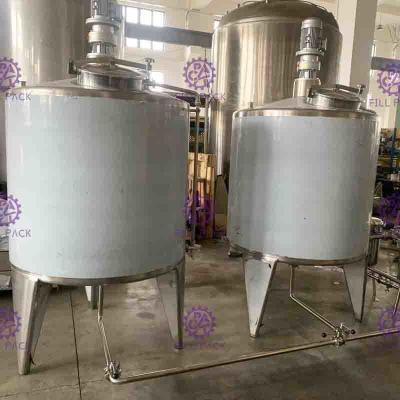 China Double Wall Electric Heating Sugar Melting Pot / Tank For Soft Drink Production Line for sale