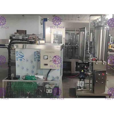China SUS304 Soft Drink Processing Line Industry Aerated Water Freezing Tank 0 - 5 ℃ for sale