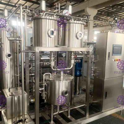 China Automatic Soft Drink Processing Line High Power Soda Water CO2 Mixer 6000L/H for sale
