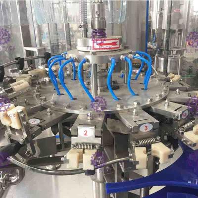 China PET Plastic Glass 3 In 1 Monobloc Gas Drink Beverage Water Wine Bottle Filling Machine / Equipment  / Plant / Syst for sale