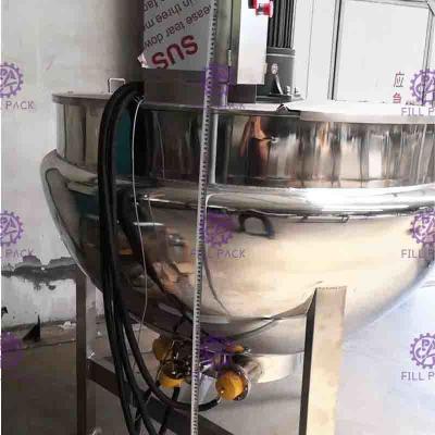 China SUS304 3 Layer Steam Double Jacketed Kettle With Agitator 200L for sale