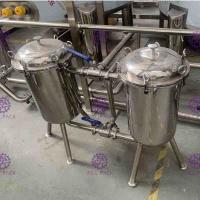 China Stainless Steel 304 Juice Processing Double Filter - 1000L/H Capacity with 200 Mesh Filtration for sale