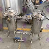 China Stainless Steel 304 Juice Processing Double Filter - 1000L/H Capacity with 200 Mesh Filtration for sale