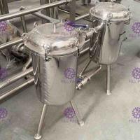 China Stainless Steel 304 Juice Processing Double Filter - 1000L/H Capacity with 200 Mesh Filtration for sale