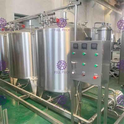 China Semiauto CIP Cleaning System 500L Tank For Dairy / Beer / Beverage Processing Line for sale