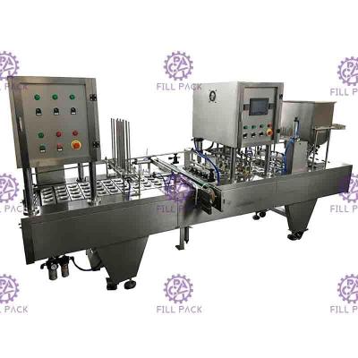 China 8 Lines Automatic Cup Washing Filling Sealing Machine Sealing Packaging Plant Device for sale