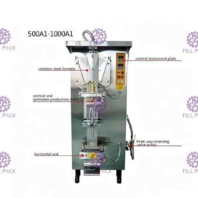 China Sachet Pouch Bag 1000L Liquid Water Filling Machine Water Bagging Line for sale
