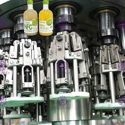 China Full Auto Glass Bottle Liquid Filling Machine , Fruit Juice Filler 8000BPH for sale