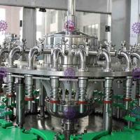China PET Bottled Juice Filling Machine 6000-8000 BPH with PLC Control for 0.3-2L Beverage Bottles for sale