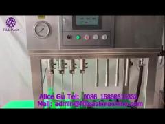 2018   J103 glass bottle aluminum cap semi-automatic 4-station filling and capping machine