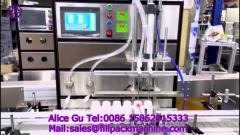 2266 J67 Straight-Line Split-Type Wide-Mouth Plastic Bottle 2-Head Magnetic Pump Filling and 4-Wheel
