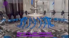 2322 L14 Glass Wine Bottle Rotary 12-Head Rinsing + 16-Head Filling + Single-Head Capping Production