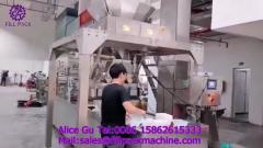 2250 J123 Linear Weighing and Filling Production Line with Roll Film Sealing for Mushrooms in Plasti