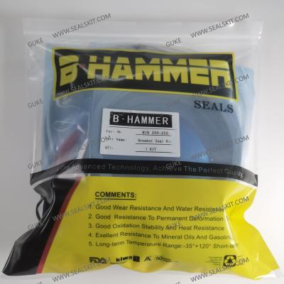 China PU PTFE Hydrualic Breaker Seal Kit  MTB 250-255 for sale