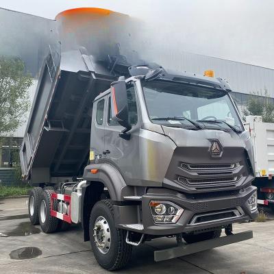 Cina 35 tonnellate 6X4 371 HP sospensione aerea Sinotruk Hohan Dump Truck Manuale per l'estrazione mineraria in vendita