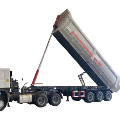 China Semi-trailer met 3 assen 60 ton Dump Trailer Truck in Afrika met duurzaam ontwerp Te koop