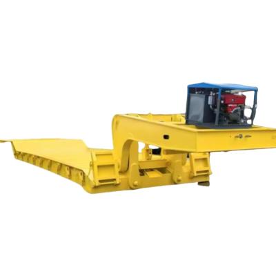 Cina Tri Axle 80ton Lowboy Semi-Retrailer Detachable Gooseneck Lowbed Trailer Per la Tanzania in vendita