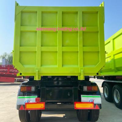 China 24m3 3-Axis Dump Semi-Trailer U-Shaped Bucket Standard (Size 9400mm×2400mm×3300mm) for sale