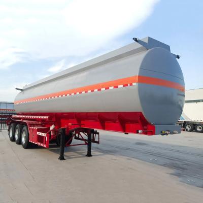 China 3-Axle 12r20/12r22.5 Tire 45000l 50000l Original Axle Stainless Steel Tank Truck Oil Tank Trailer Factory Sales for sale