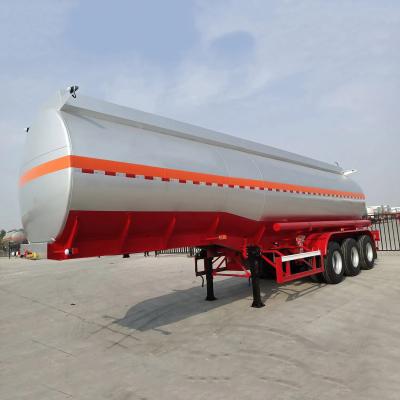 China 3-Axle 12r20/12r22.5 Tire 45000l 50000l Original Axle Stainless Steel Tank Truck Oil Tank Trailer Factory Sales for sale