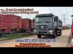 351 450 pk Euro 2 Sinotruk Dump Truck Howo 375 Tipper Truck voor mijnbouw