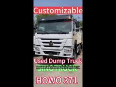 Dieselbrandstof Type 371HP Sino Howo Dump Truck Tweedehands 10 Wieler Tipper Truck