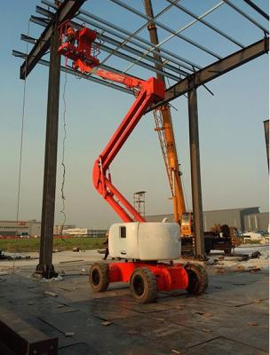 China Diesel Articulating Boom Lift Reaching15m Platform Height with Perkins Engine GTZZ15 for sale