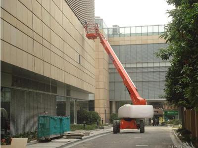 China Sky Lift Diesel Telescopic Boom Lift Reaching 26m Platform Height with Perkins Engine GTBZ26 for sale