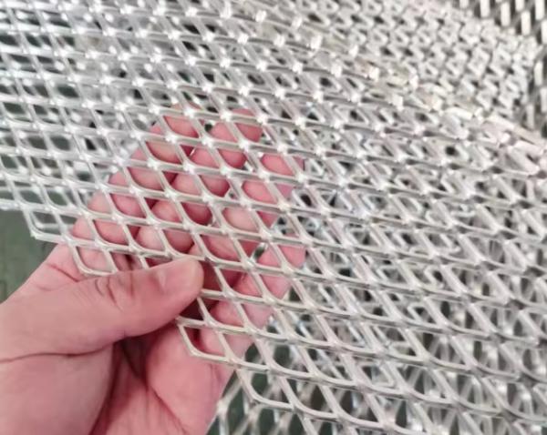 Quality Silver Aluminum Metal Expanded Metal Mesh for sale