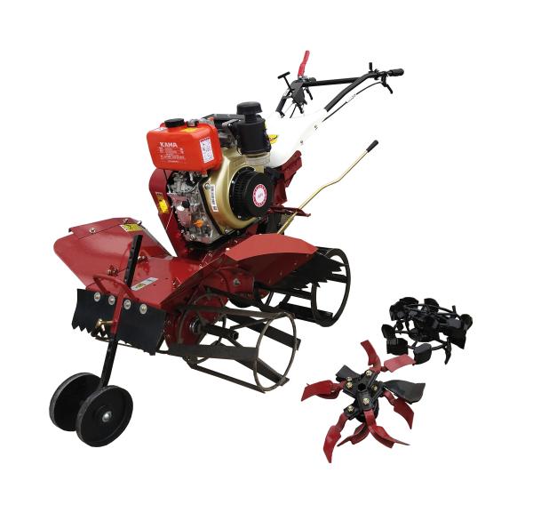 Quality 178F diesel engine mini power tiller cultivator for farm working width adjustable to 85cm for sale