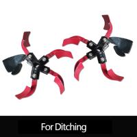 China Powerful Trenching Machine Diesel Hand Push Mini Tiller Working Width 11-39cm Adjustable for sale