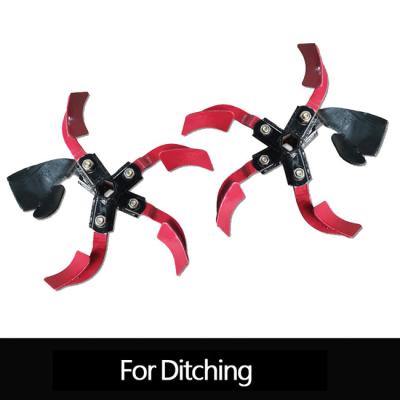 China Krachtige Trenching Machine Diesel Hand Push Mini Tiller Werkwijdte 11-39cm Verstelbaar Te koop