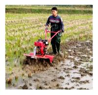 China Adjustable Working Width Four-wheel Drive Compact Power Tillers for Your Farming Needs for sale