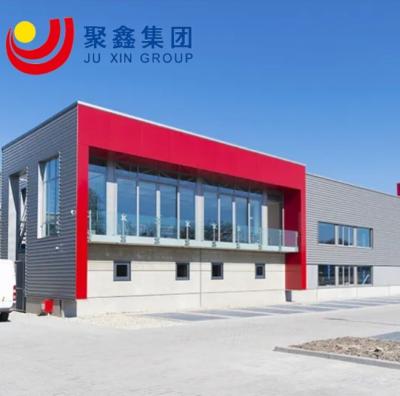 Cina Struttura in acciaio con telaio a candela magazzino / laboratorio / edificio per uffici con tenda di vetro in vendita
