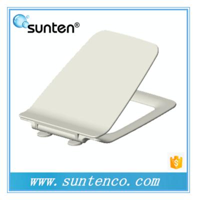 China Eco-Friendly Feature Soft Close Ultra Slim Square Toilet Seat Covers for sale