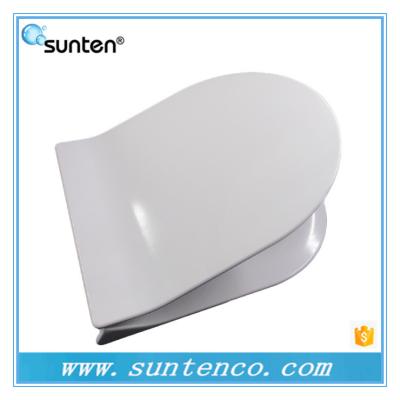 China Pure White Soft Close Family D Shape Toilet Seat Covers Supplier for sale