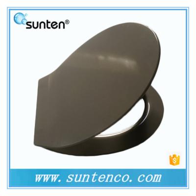 China Soft Close and European Standard Oval Grey Toilet Seat Supplier for sale