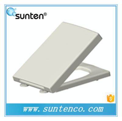 China China Wholesale Pure White Soft Closing Square UF Toilet Seat Supplier for sale