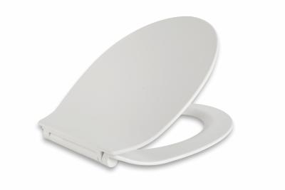 China Pure White Oval Shape Ultra Slim Toilet Seat Covers Xiamen for sale