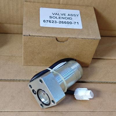 China Engineering Machine Engine Solenoid Valve Assembly Alloy Metal 67623-26600-71 for sale