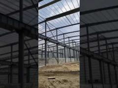 Q355 Workshop Warehouse Portal Building Frame Steel Structure With Overhead Crane