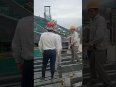 Installation de bâtiments en acier