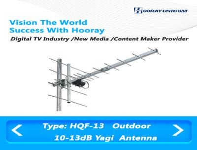 Cina antenna YAGI della lega di alluminio del sistema senza fili di frequenza ultraelevata DTV di guadagno 10-13dBi in vendita