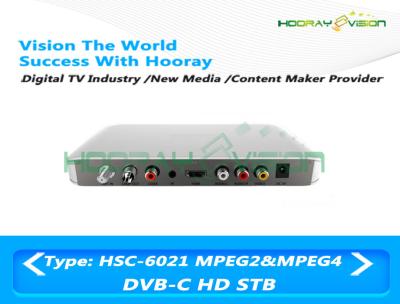 Cina Decoder senza tessera 75 Ω di HD DVB C con l'audio di Dolby del porto 1080P di H264 HDMI in vendita