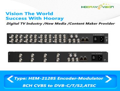 中国 オールインワン装置デジタルTVのエンコーダーの変調器CVBS SDI ASIの入力DVB-C ATSC-T RF 販売のため