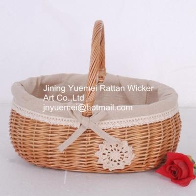 China wicker basket willow baskets storage baskets Cheristmas basket wicker bread basket for sale