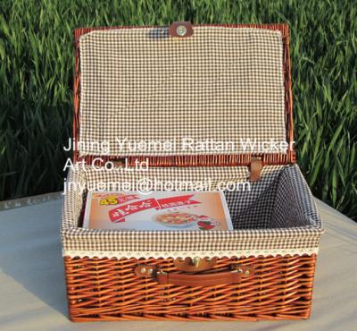 China wicker storage basket with cover mat hot sale for sale