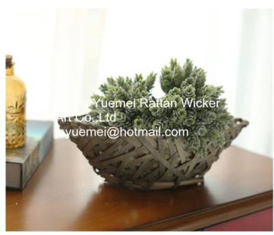 China 2016 new style bamboo piece garden baskets round shape for sale