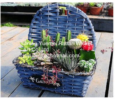 China 2016 new style wicker garden baskets willow plant baskets wall stick for sale