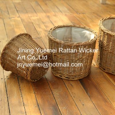 China China manufacturer wicker garden baskets willow plant baskets round shape for sale